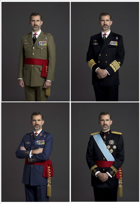 Los retratos oficiales del Rey Felipe con uniforme militar - El Digital ...
