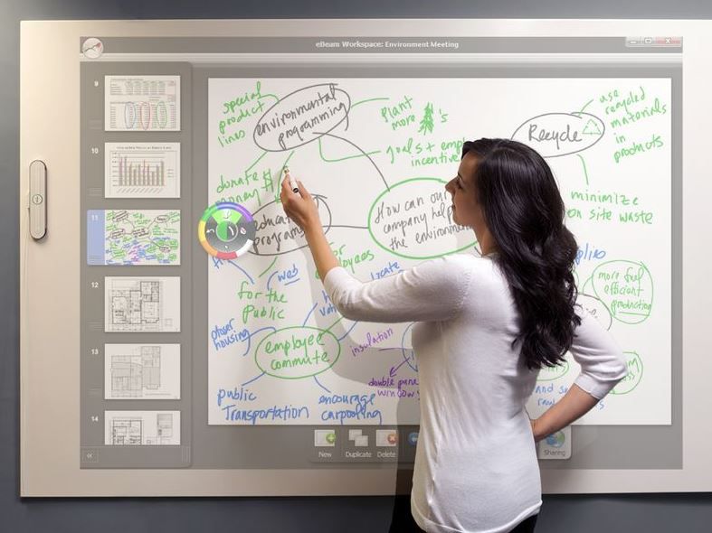 Pizarras blancas que se convierten en digitales con tecnología eBeam ...